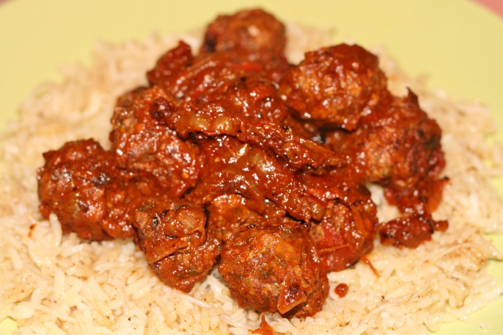 Koftas in Tomato Sauce with Vermicelli Rice | DemeterG.com